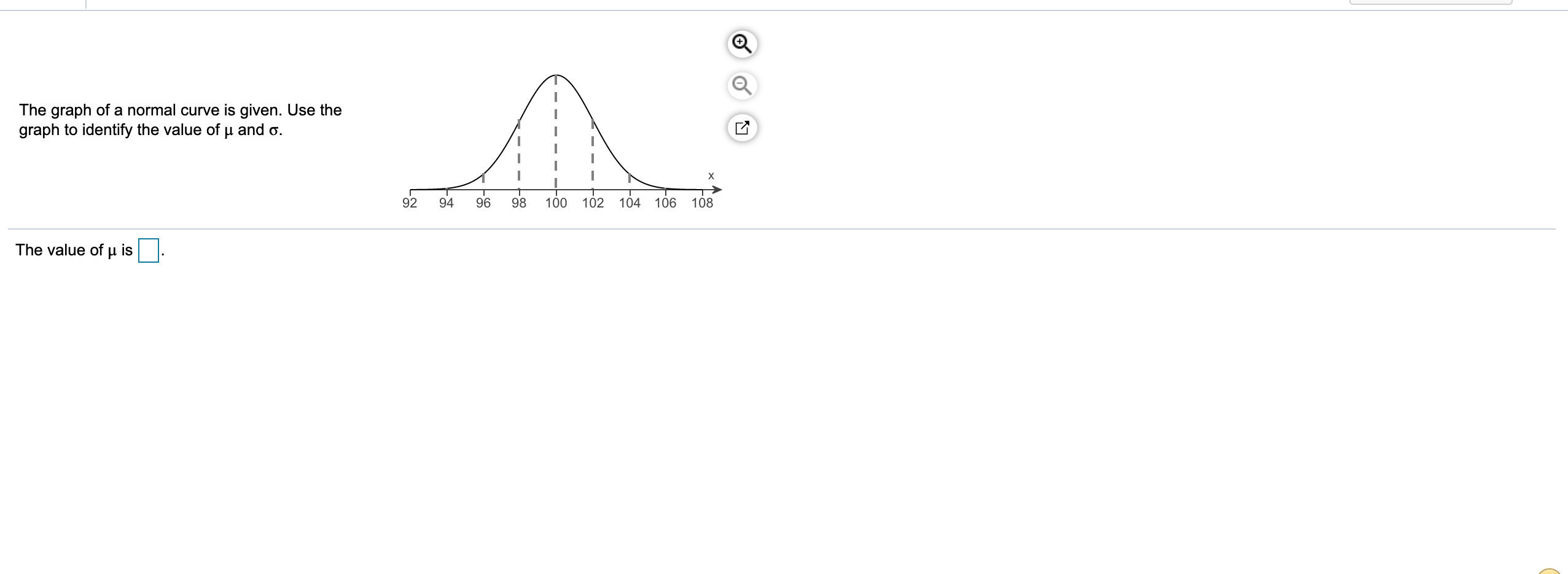 Solved The graph of a normal curve is given. Use the graph | Chegg.com
