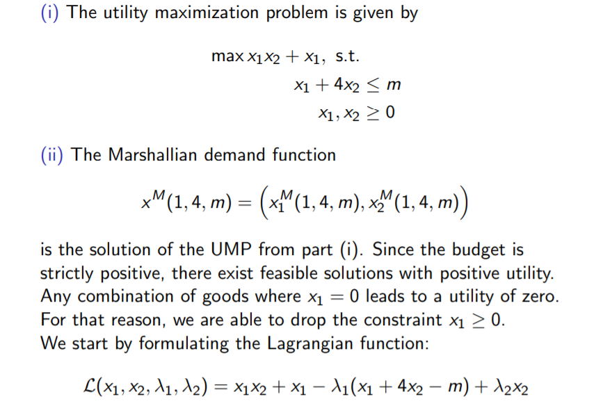 Solved An individual consumes two goods x1 and x2. Suppose | Chegg.com