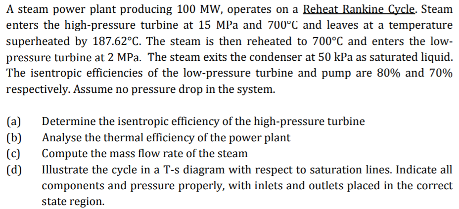 Solved (a) Determine the isentropic efficiency of the | Chegg.com