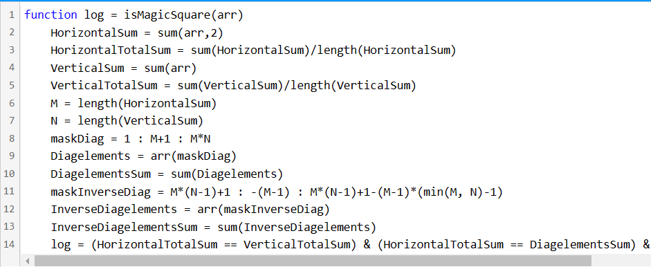 Solved Function Description: A magic square is a square | Chegg.com