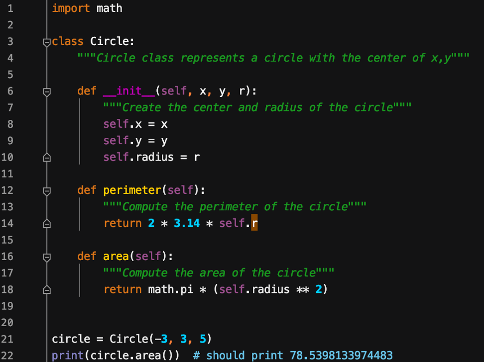 Solved 1. Given the following code, please denote the | Chegg.com