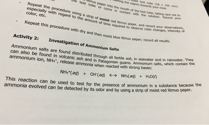Solved Look at the reactions for activities 2 and 3 | Chegg.com