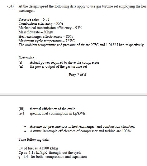 Solved At the design speed the following data apply to use | Chegg.com