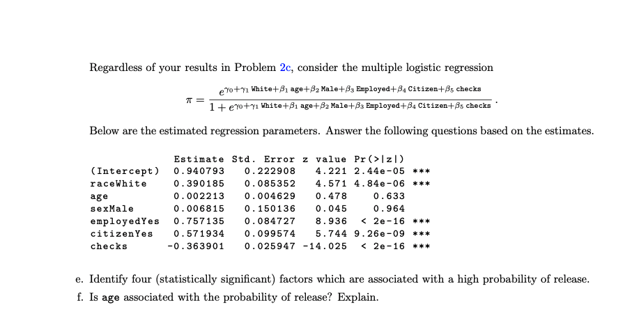 Solved Regardless of your results in Problem 2c, consider | Chegg.com