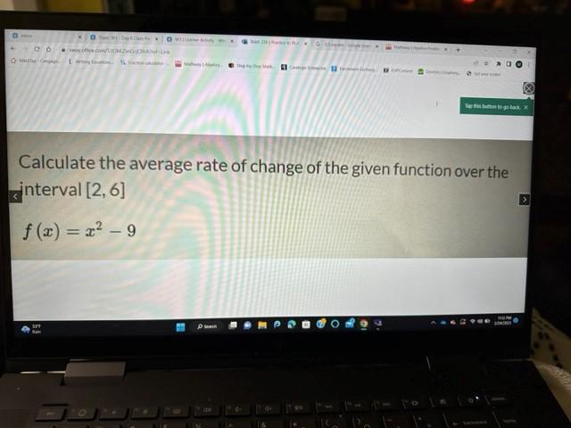 Solved Calculate the average rate of change of the given | Chegg.com