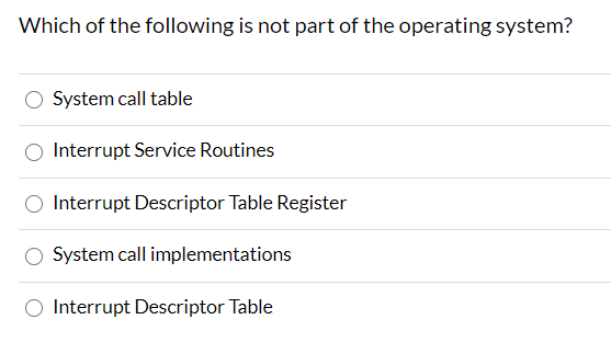 Solved Which of the following is not part of the operating | Chegg.com