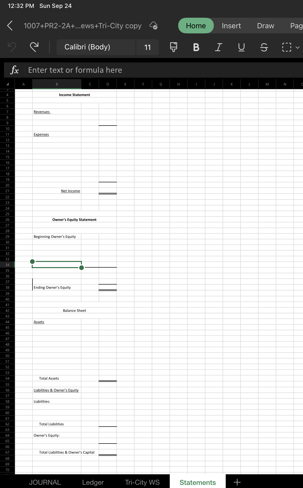 Solved For Tuesday do the problem below. The attached Excel | Chegg.com