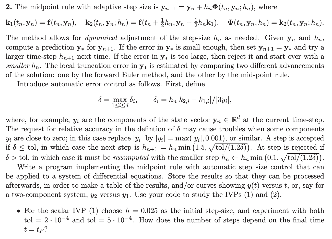 Consider the following ODE initial value problems | Chegg.com