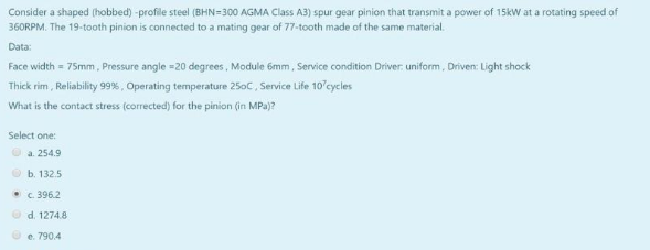 Consider a shaped (hobbed) - profile steel (BHN=300 | Chegg.com