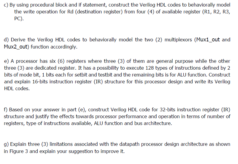 Figure 3 shows 16-bits custom-made datapath | Chegg.com
