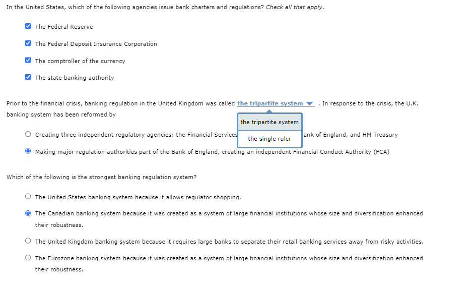 Solved The Federal Reserve The Federal Deposit Insurance | Chegg.com