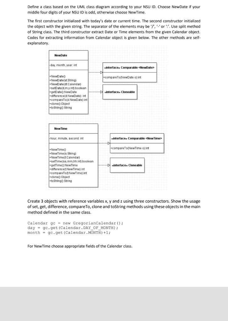 Solved Define a class based on the UML class diagram | Chegg.com