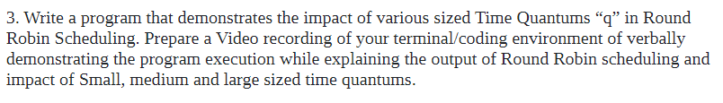 Solved 3. Write a program that demonstrates the impact of | Chegg.com