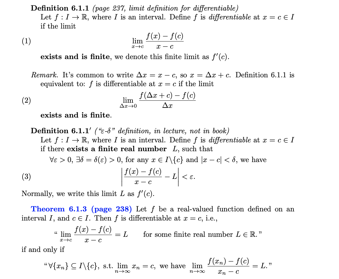 Solved Definition 6 1 1 page 237 Limit Definition For Chegg