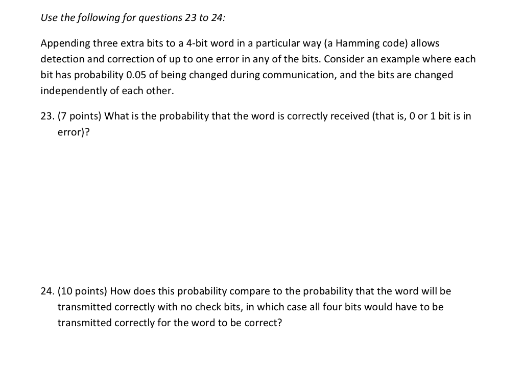 Solved Use the following for questions 23 to 24: Appending | Chegg.com