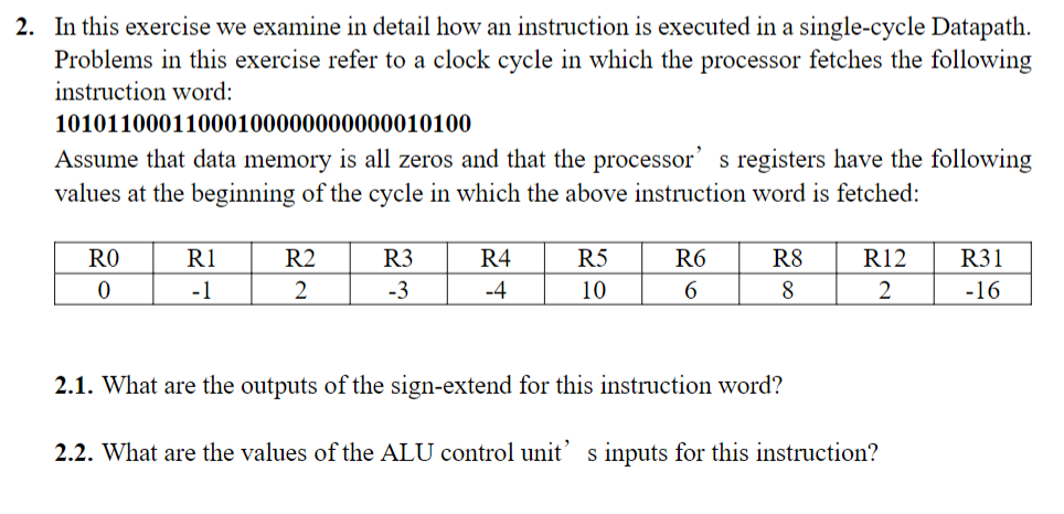 Solved 2. In this exercise we examine in detail how an | Chegg.com