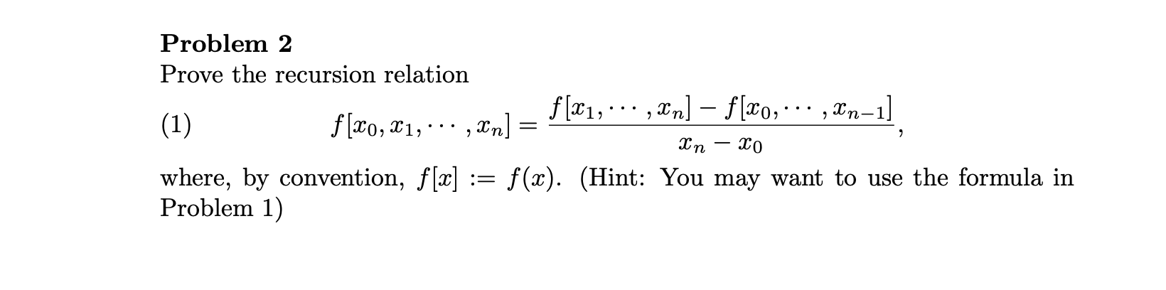 Solved Problem 2 Prove The Recursion Relation 4223