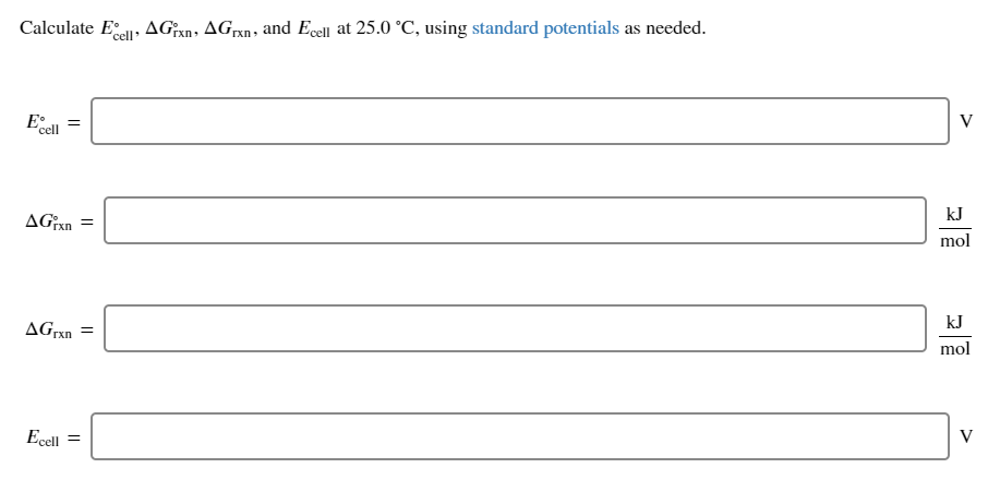 Solved Write the net cell equation for this electrochemical | Chegg.com