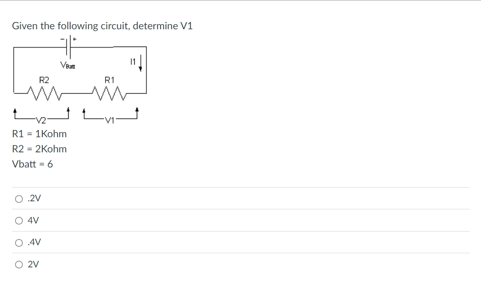 Solved Given the following circuit, determine | Chegg.com
