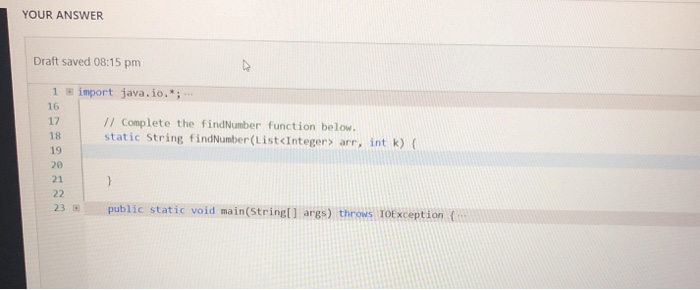 Solved Find the number! Given an unsorted array of n | Chegg.com