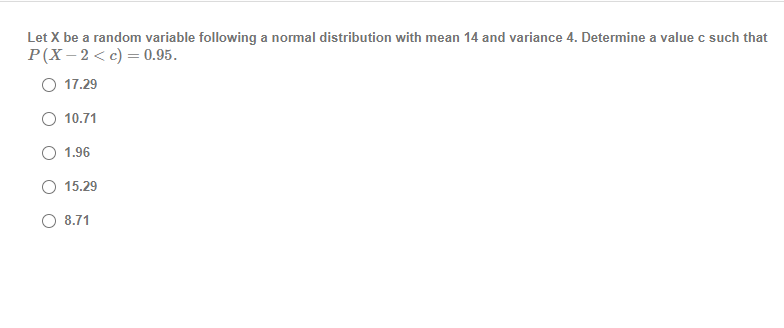 Solved Let X be a random variable following a normal | Chegg.com