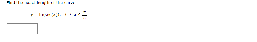 Solved Find the exact length of the curve. | Chegg.com