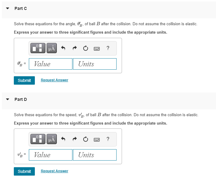 Solved Billiard ball A of mass mA=0.123 kg moving with speed | Chegg.com