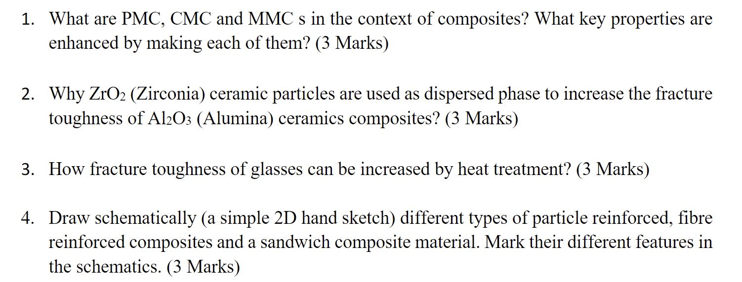 Solved 1. What are PMC, CMC and MMC s in the context of | Chegg.com