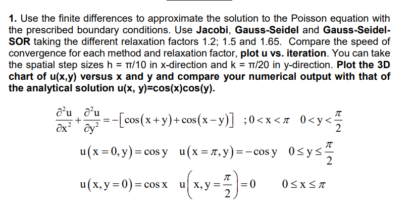 Solved Use the finite differences to approximate the | Chegg.com