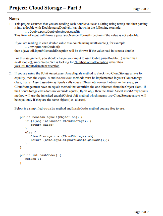 I have the original files for CloudStorage Part 1 & 2 | Chegg.com