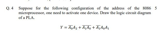 Solved Q.4 Suppose for the following configuration of the | Chegg.com