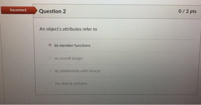 Solved Question 5 0/2 pts A class constructor is a private | Chegg.com Solved Question 5 0/2 pts A class constructor is a private | Chegg.com
