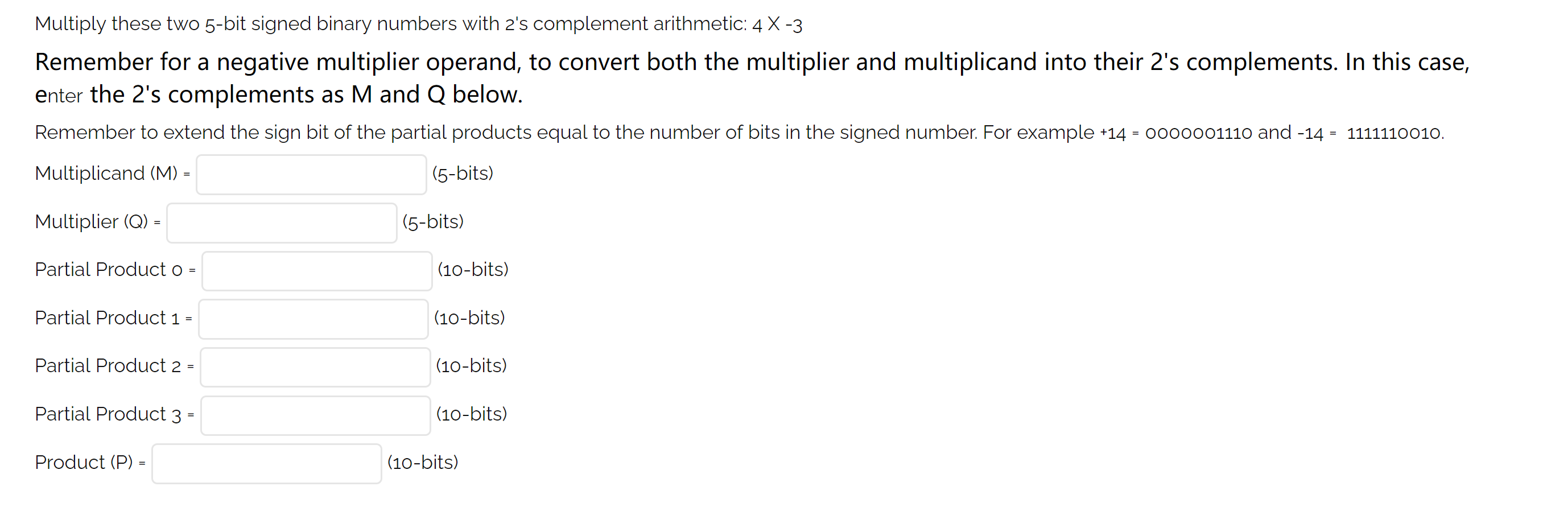 Solved Multiply these two 5-bit signed binary numbers with | Chegg.com