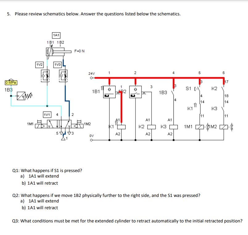 Solved 5. Please review schematics below. Answer the | Chegg.com