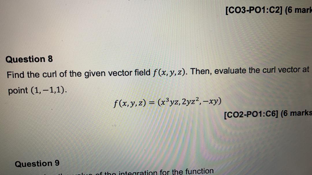 Solved Find the curl of the given vector field 𝑓(𝑥, 𝑦, | Chegg.com