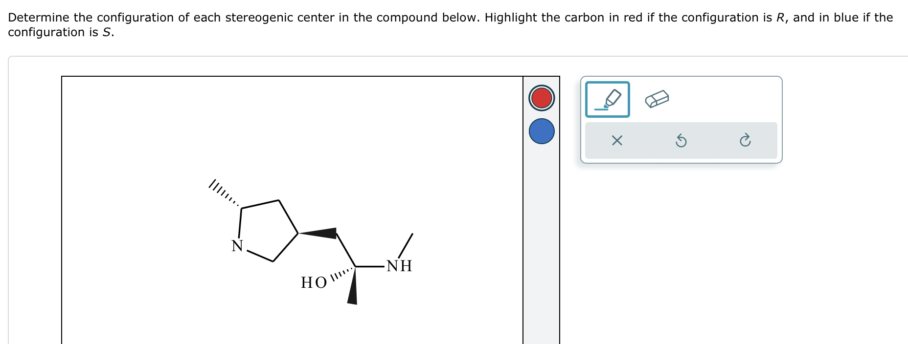 Solved Determine the configuration of each stereogenic | Chegg.com