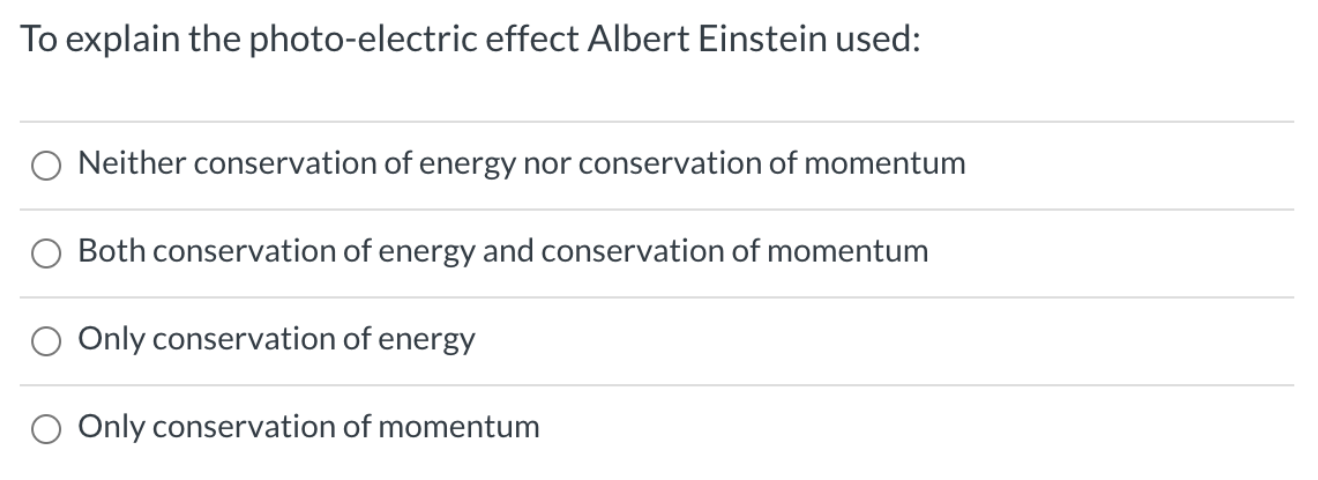Solved To explain the photo-electric effect Albert Einstein | Chegg.com