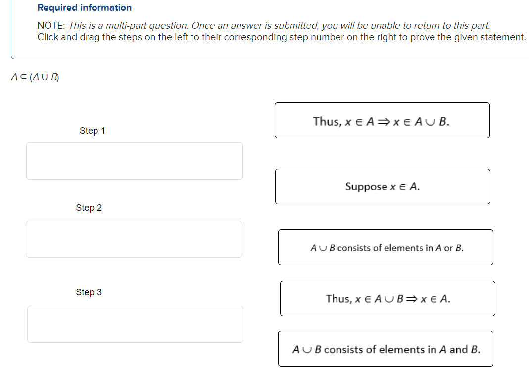 Solved Required information NOTE: This is a multi-part | Chegg.com