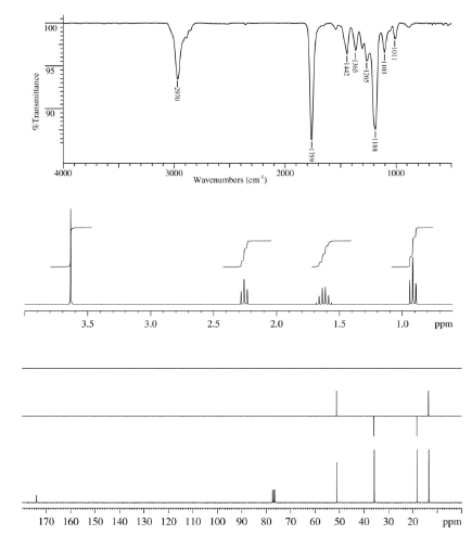 Solved An unknown compound, L, has the formula C5H10O2. | Chegg.com