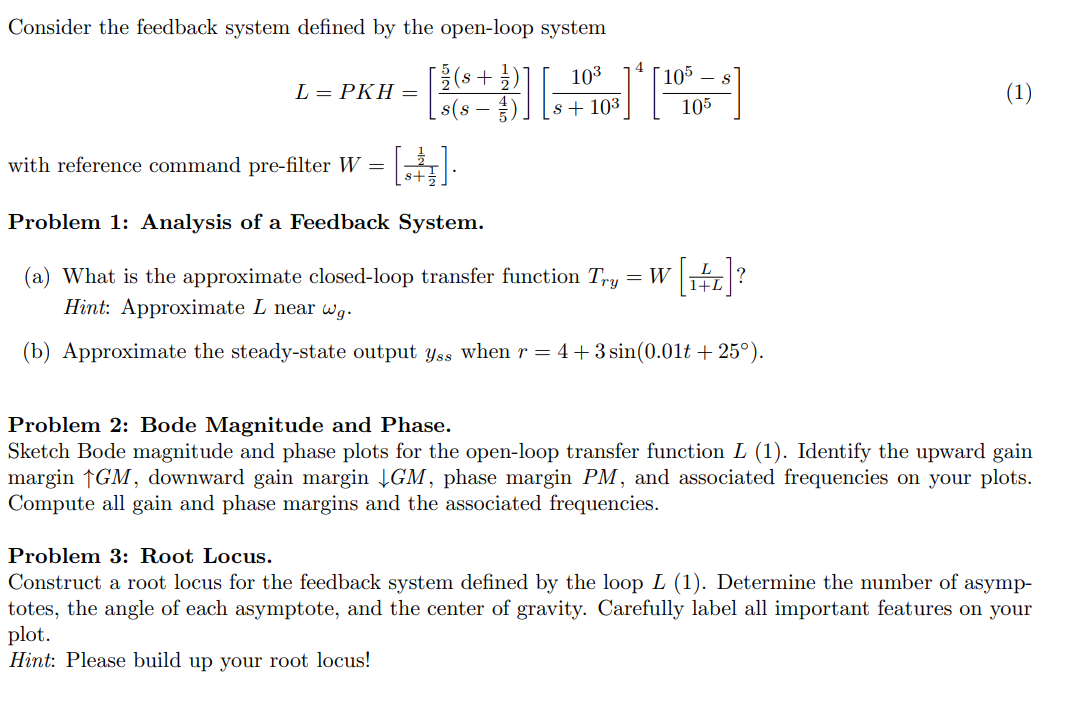 Solved Problem 2: Bode Magnitude and Phase.Sketch Bode | Chegg.com