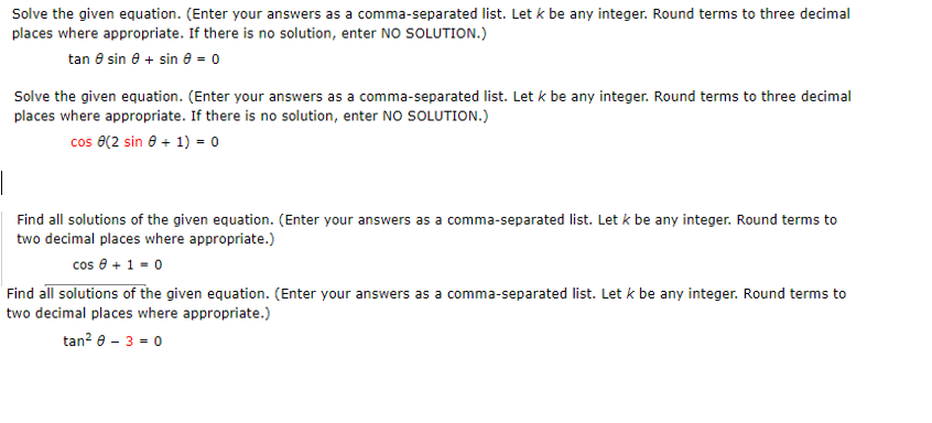 Solved Solve the given equation. (Enter your answers as a | Chegg.com