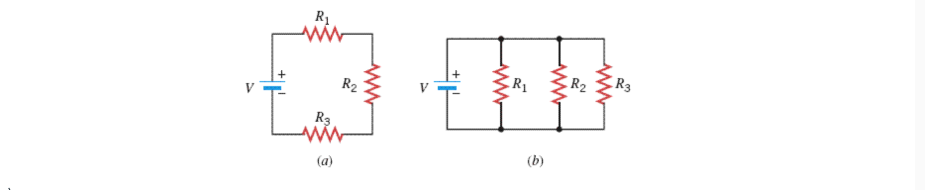 Solved The drawing shows three different resistors in two | Chegg.com