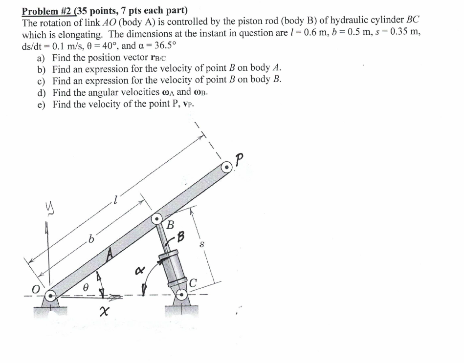 Solved Problem #2 (35 points, 7 pts each part) The rotation | Chegg.com