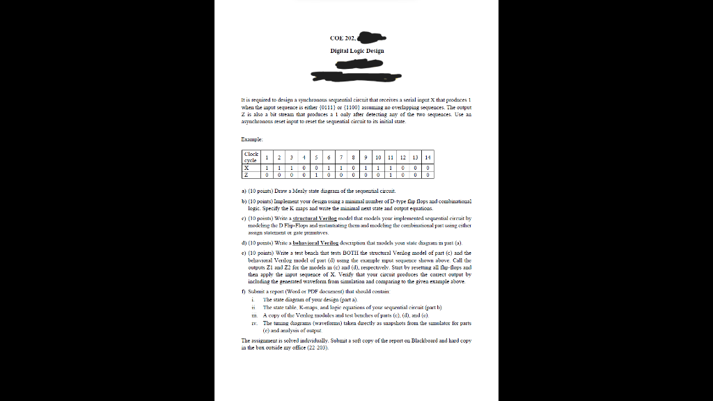 Solved Digital Logic Design, Sequential Circuit Analysis | Chegg.com