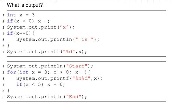 Solved What Is Output Int X 3 2 If X 0 X 3 