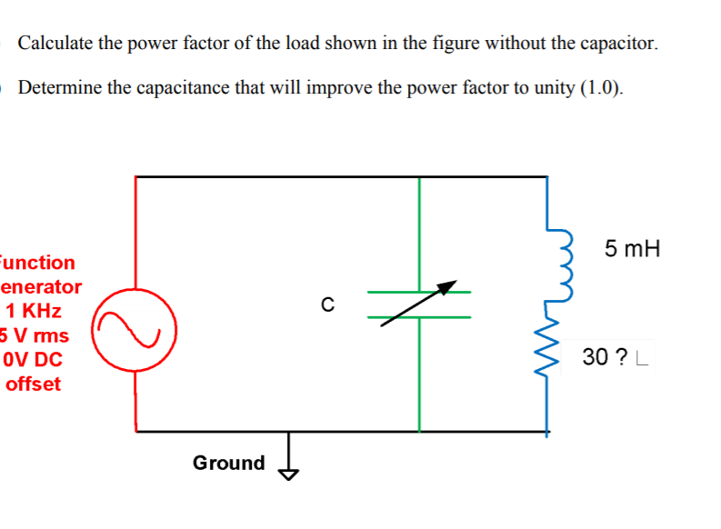 Solved Calculate the power factor of the load shown in the | Chegg.com