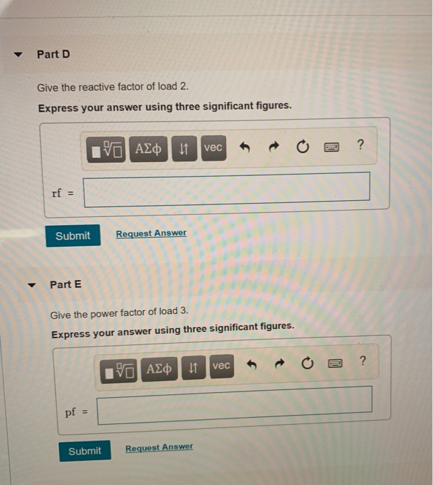Solved l Review | Constants The three loads in the circuit | Chegg.com
