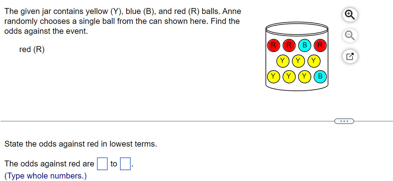 Solved The given jar contains yellow (Y), blue (B), and red | Chegg.com