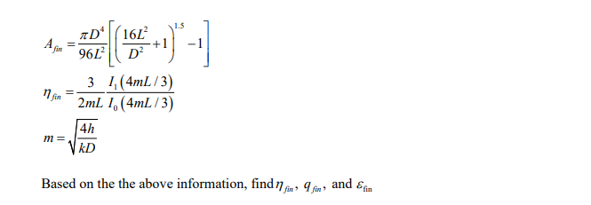 Solved Question #2) Fins of non-constant cross-sectional | Chegg.com