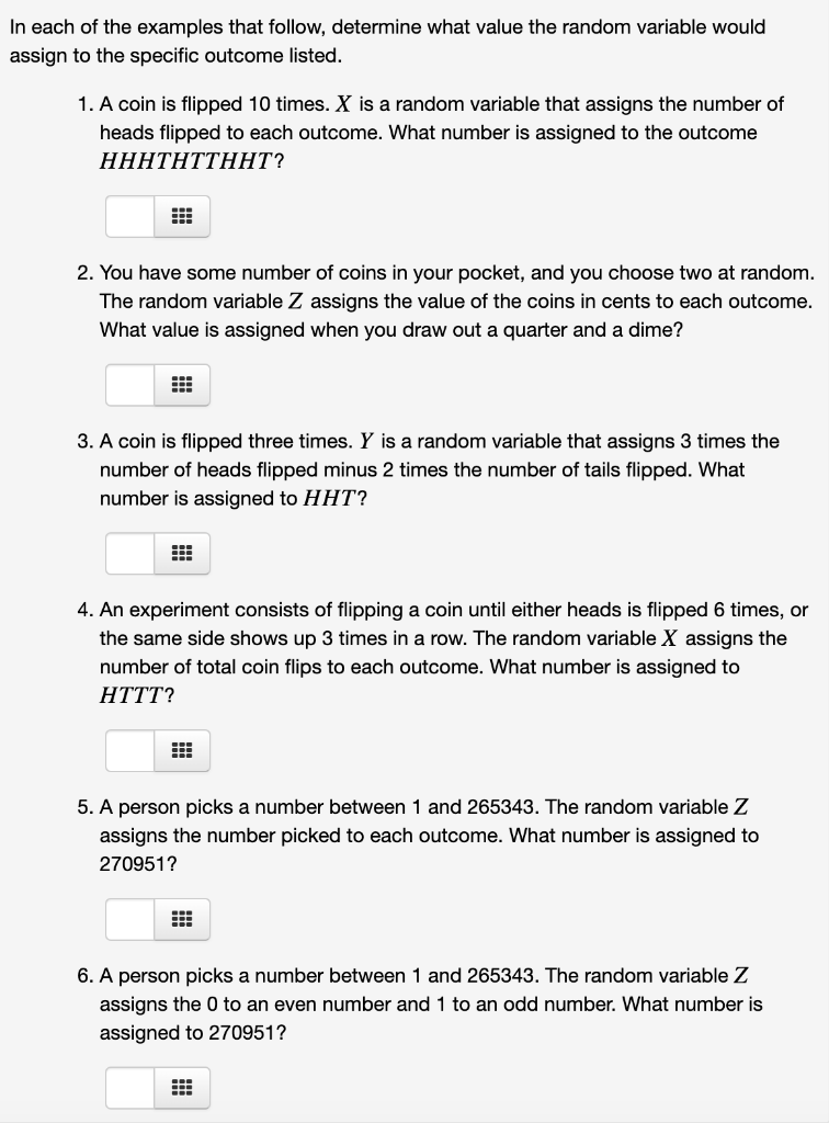 Solved In each of the examples that follow, determine what | Chegg.com